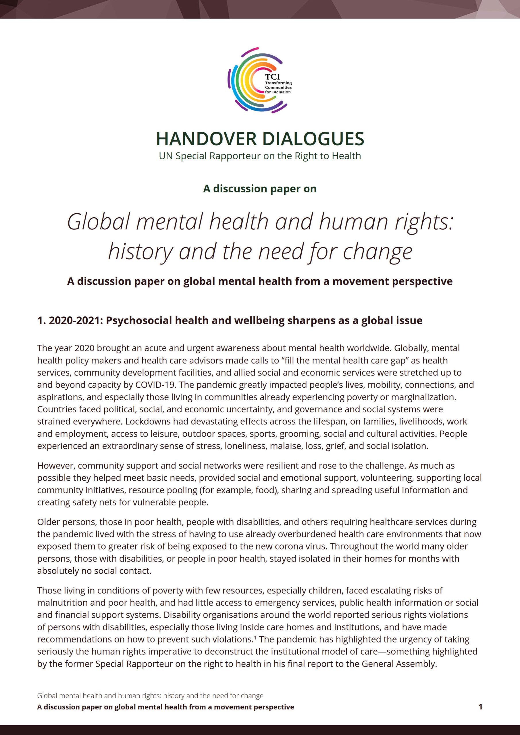 #StoppsychiatrizingSDGs – TCI Global